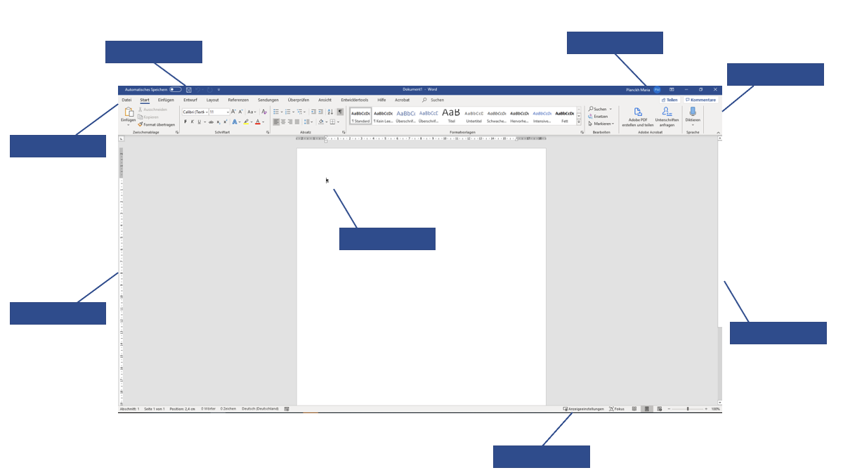 Word-Programmoberfläche | H5 Exercise